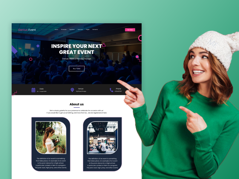 Genius Event - Multiple Event & Conference Template by Techeshta on ...