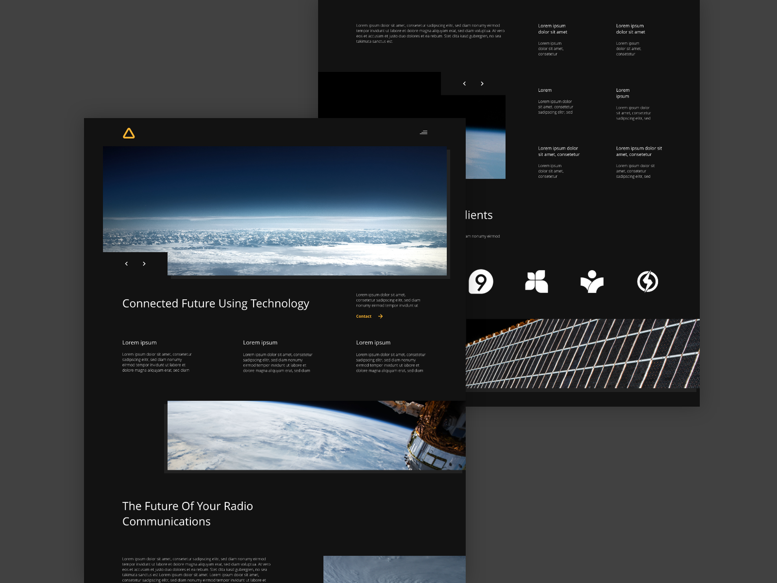 Communications Website Concept by Thunderbolt Digital on Dribbble