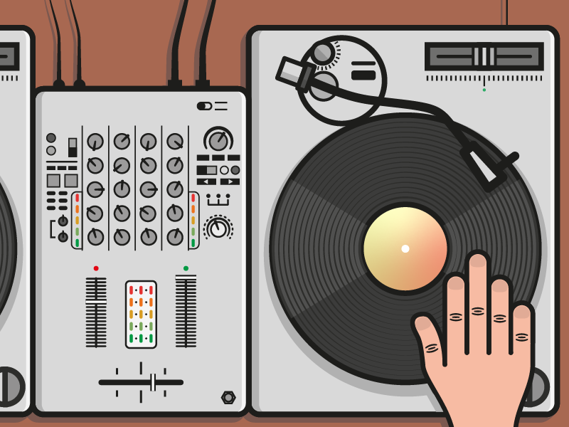 Vinyl scratch by Rémi Tournebize on Dribbble