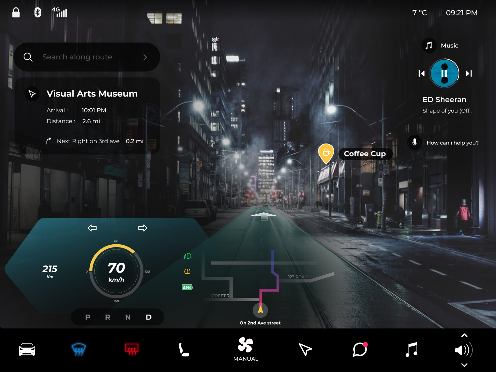 Daily UI #034 - Car Interface by Anuhya Kanukuntla on Dribbble