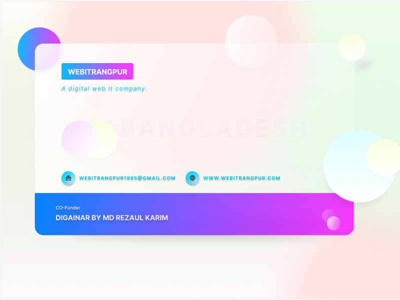 BUSINESS CARD by UI/UX EXPERT on Dribbble