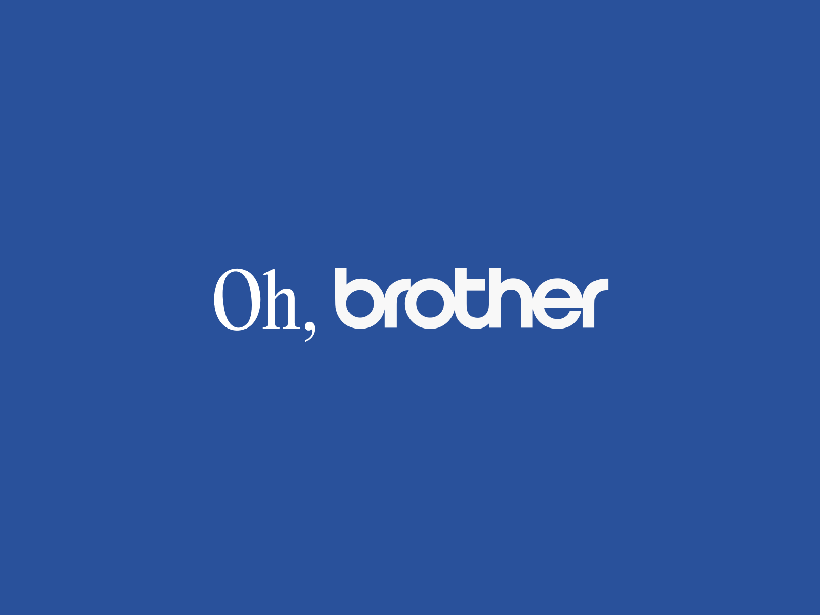 Oh, brother by Dev Gupta for notdev on Dribbble