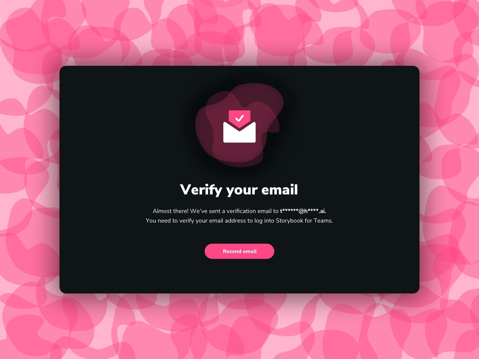 Email verification modal by Agustina Feijóo on Dribbble
