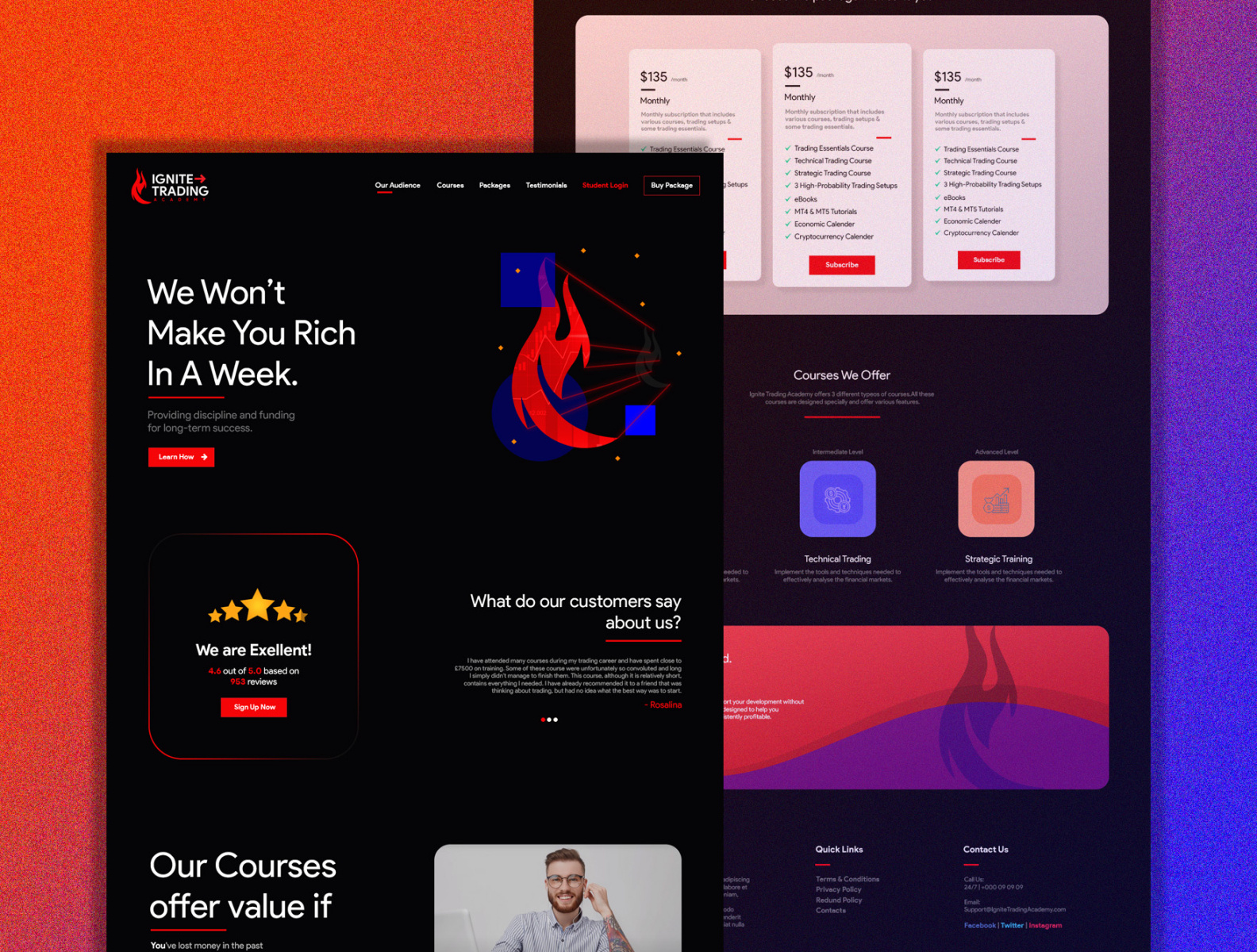 Landing Page Redesign by Suhaib K on Dribbble