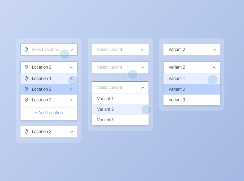 Dropdown by Anna Sachava on Dribbble
