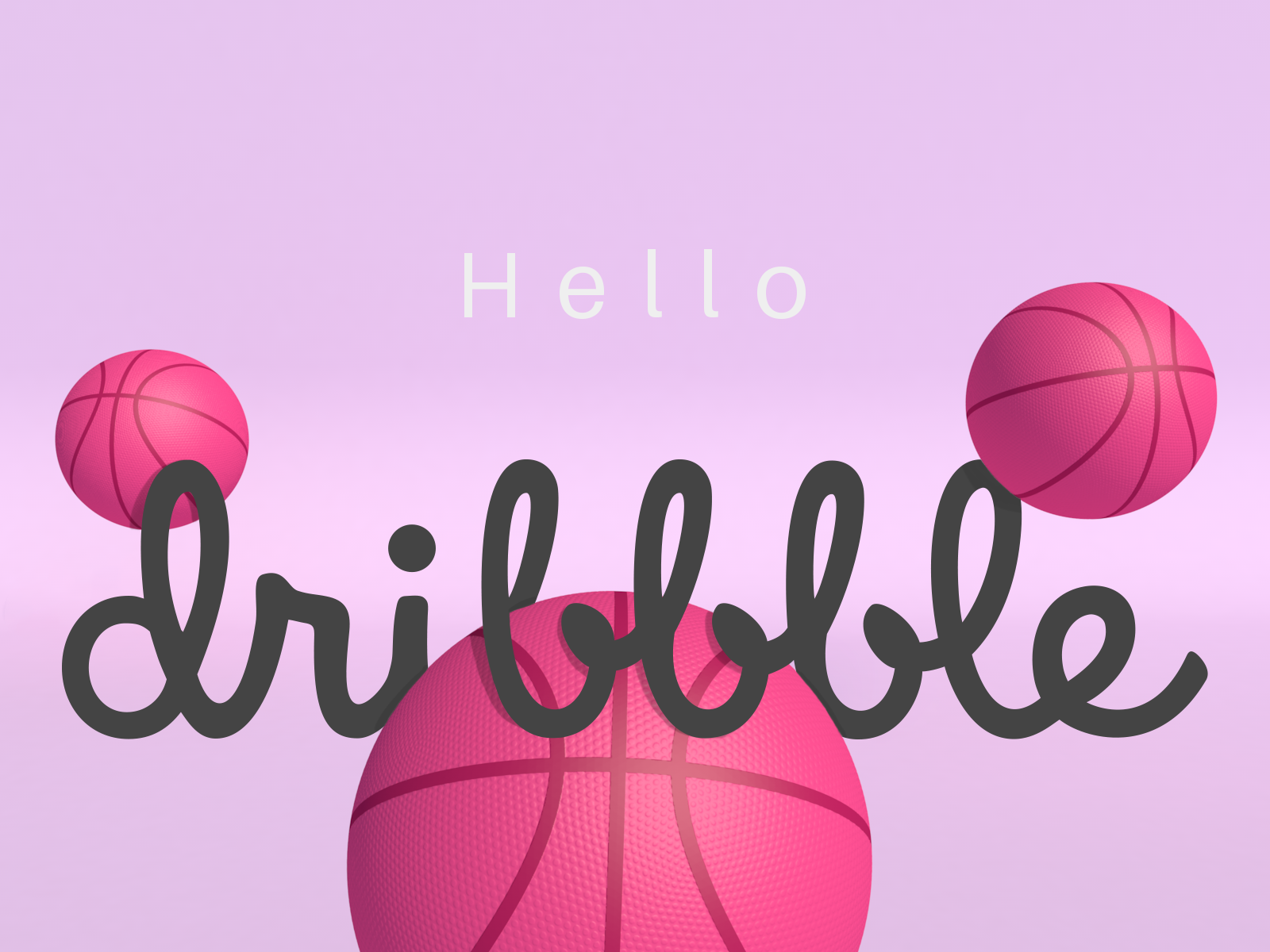 Hello Dribbble ! by anthony milon on Dribbble