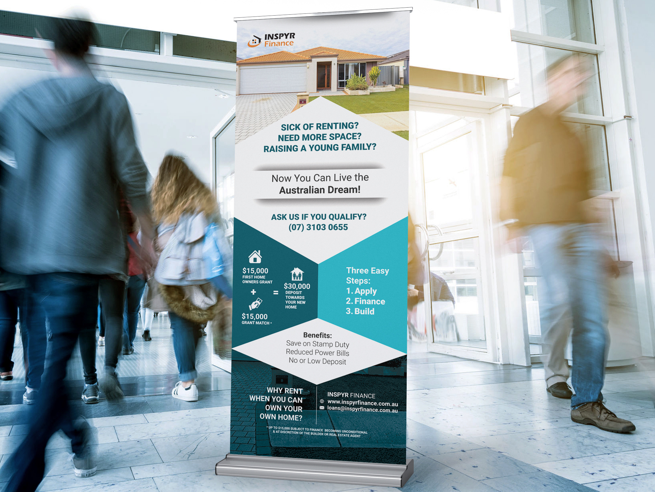 Standee Design for Inspyr Finance by Randy Catequista on Dribbble