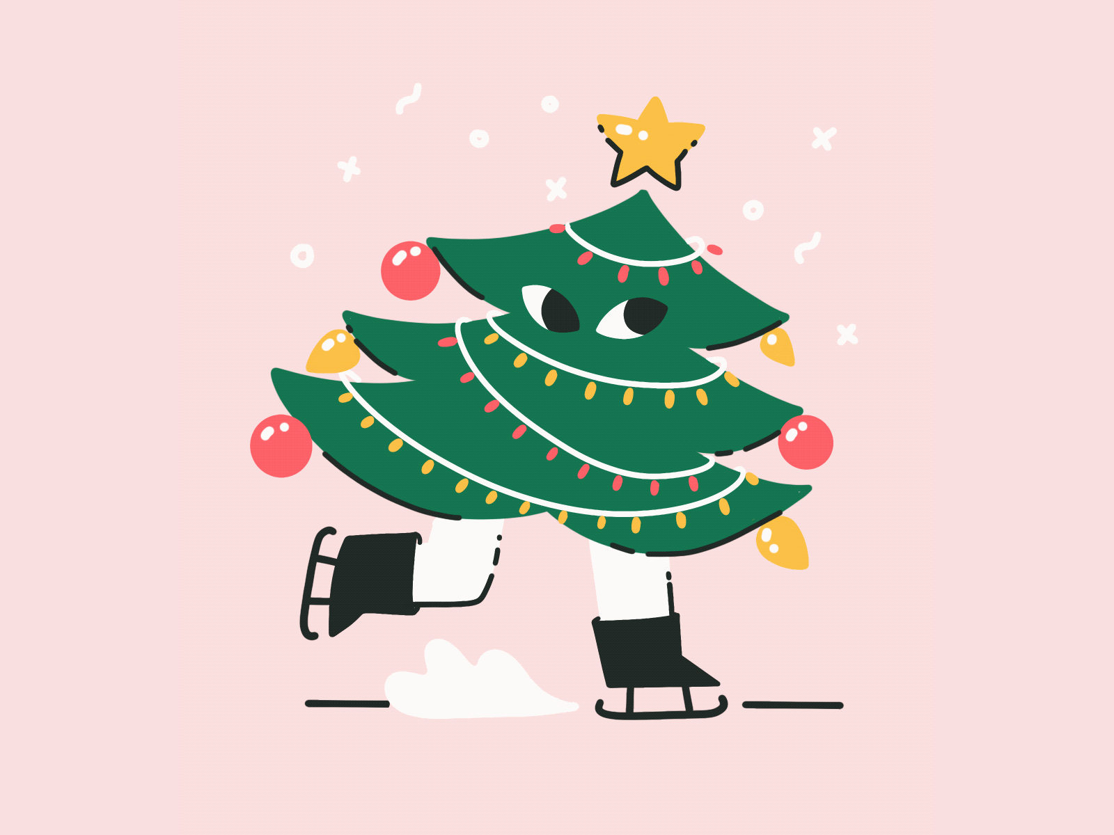 Christmas Tree By Lilla Bardenova On Dribbble