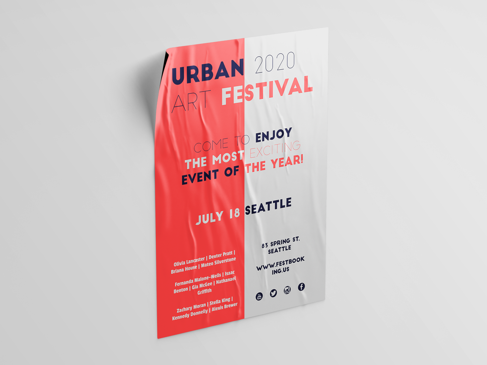 Poster Urban art Festival by Ирина Фомина on Dribbble