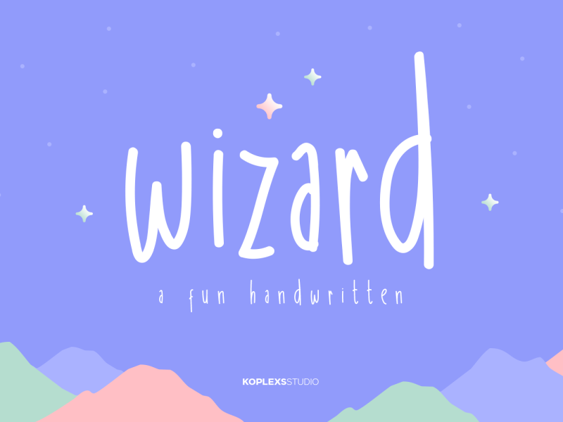 Wizard - A Fun Handwritten Font by Koplexs Studio on Dribbble