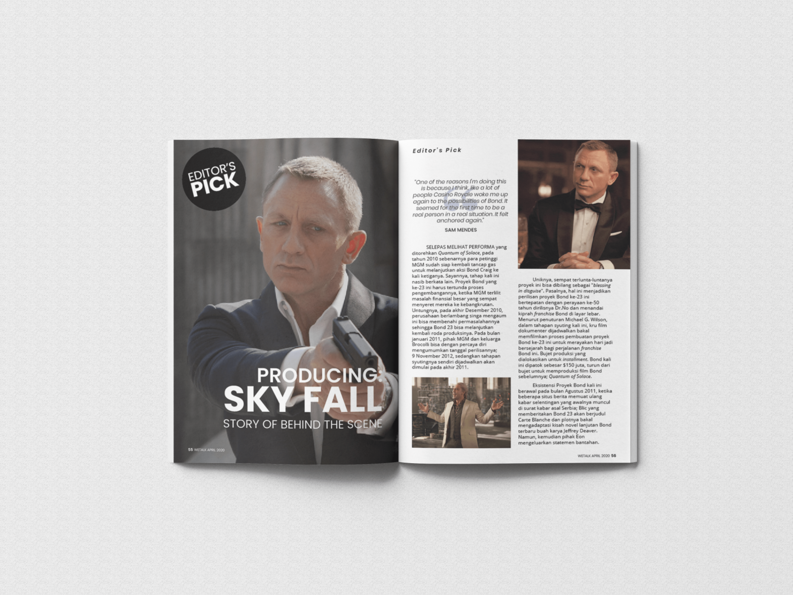 Film/Movie Magazine Layout by Nadia Hikmah on Dribbble