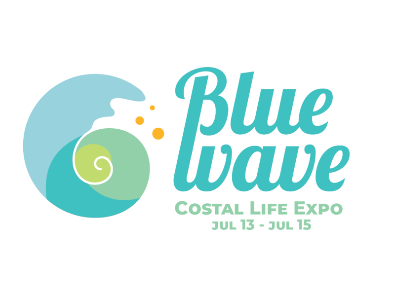 Blue Wave Coastal Expo Logo by Elena Fick on Dribbble
