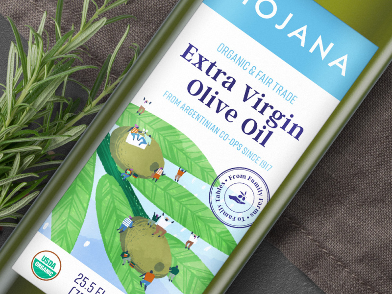 Olive Oil Label by Kellie Komorita on Dribbble