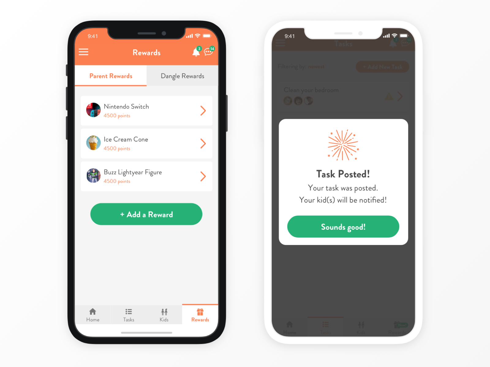 Dangle - Rewards & Task Success by Brendan Ho on Dribbble
