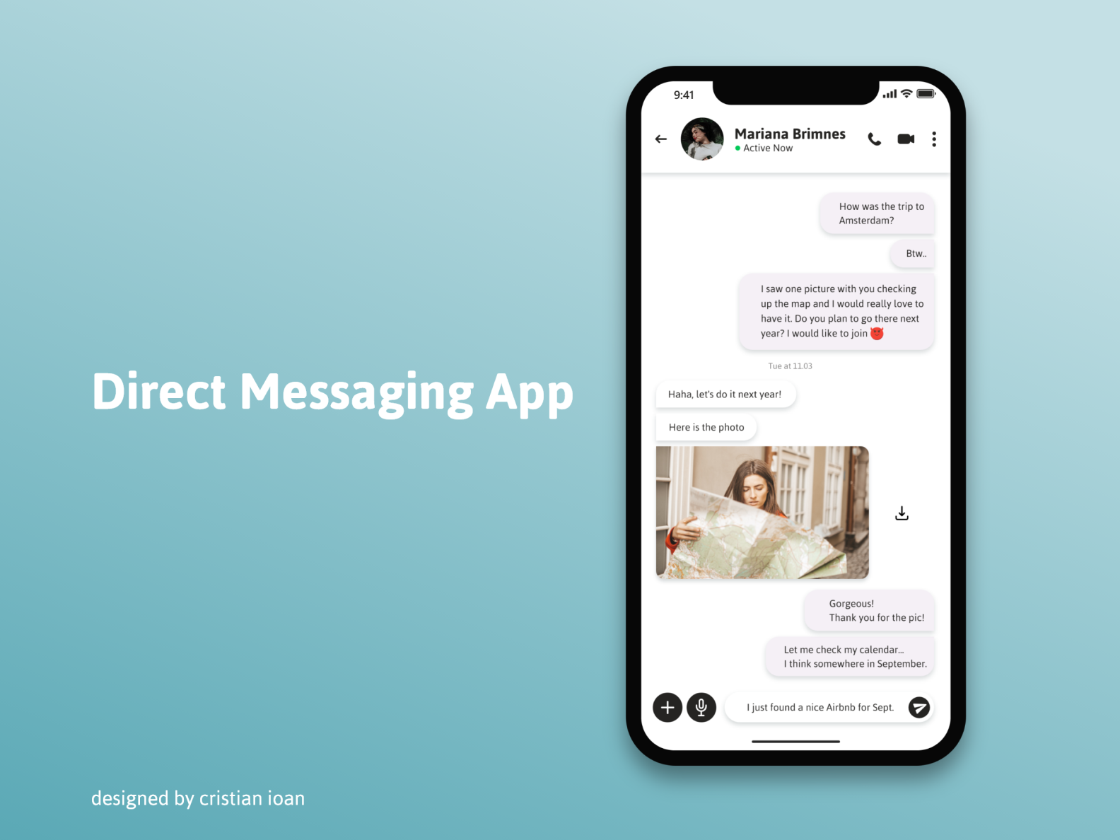 Direct Messaging App by Chris on Dribbble