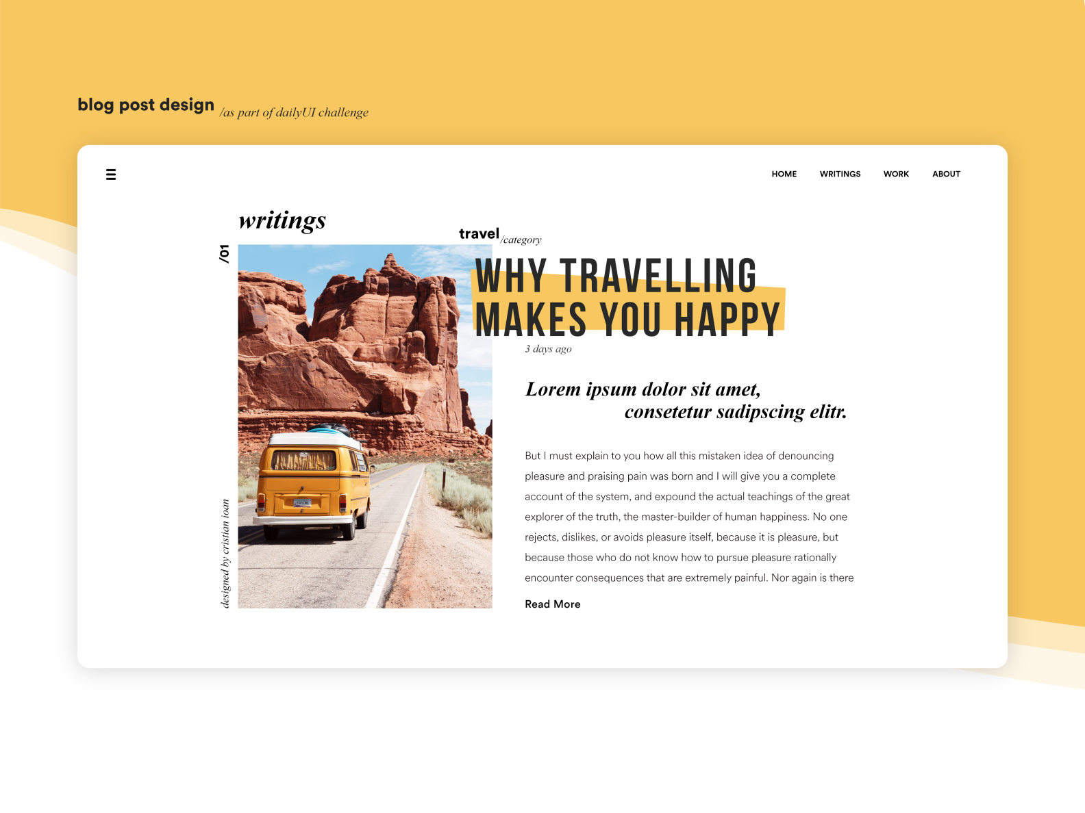 Blog Post Design by Chris on Dribbble