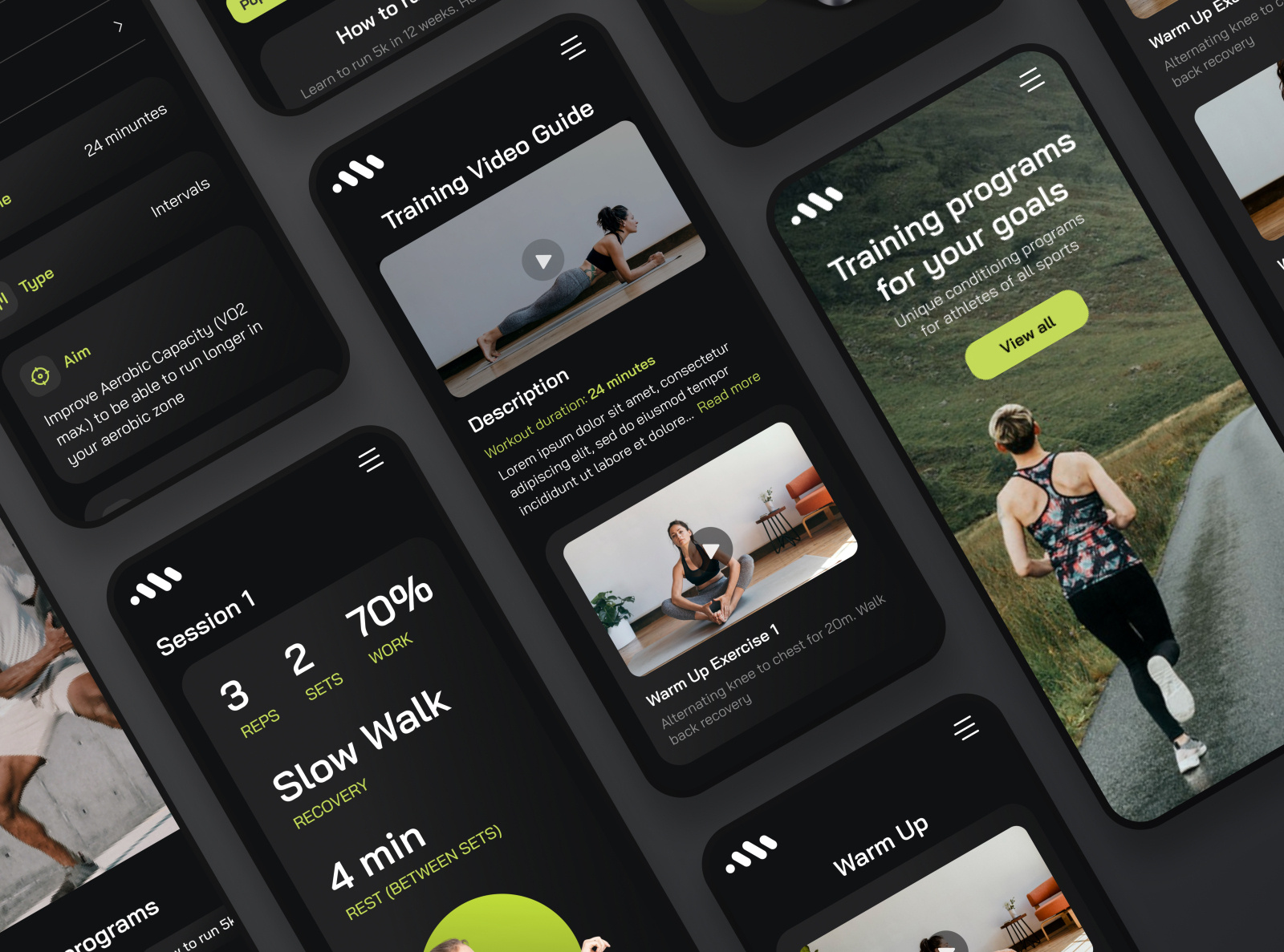 Mas Runner - a sports mobile app by Olga Patalakha on Dribbble