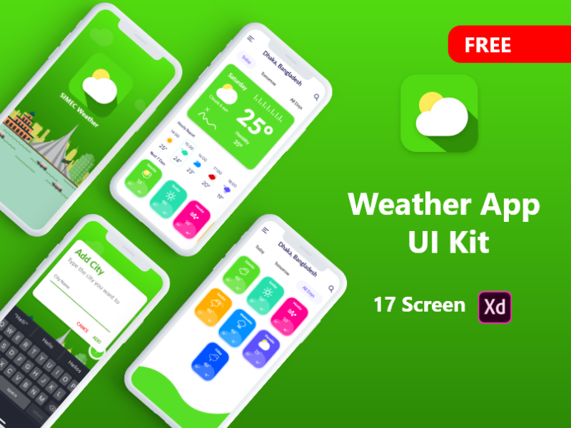 Weather App UI Design by Md Abu Saeid on Dribbble
