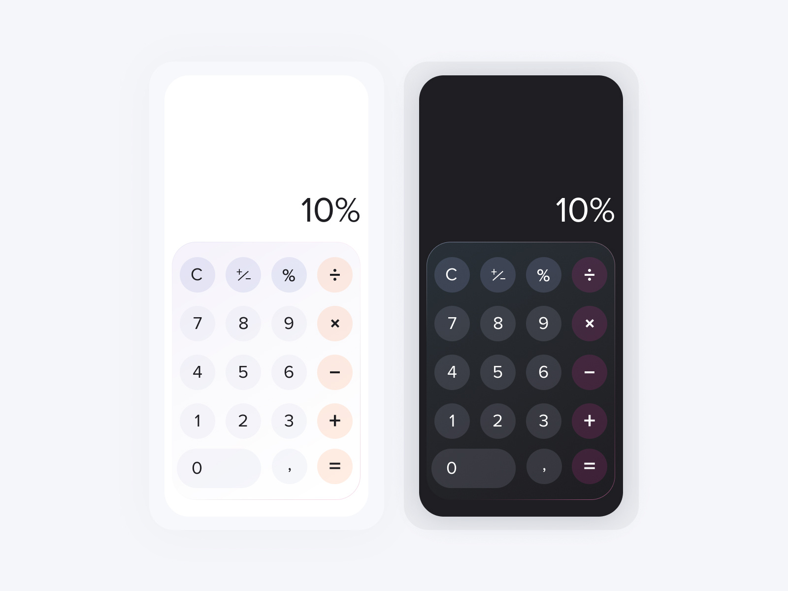 Calculator App Design by Nata Nefedyeva on Dribbble