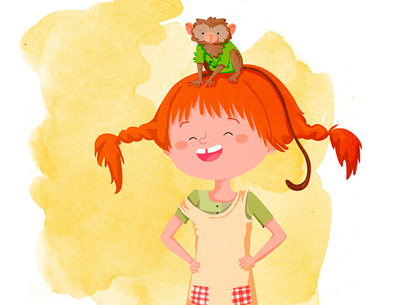 Pippi Langstrump by Rocío González on Dribbble