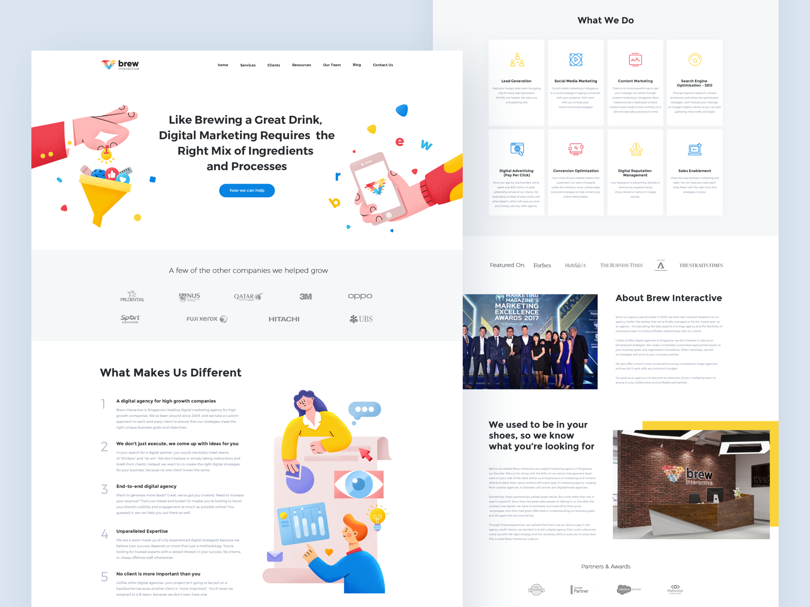 Brew Interactive by Felic Art on Dribbble