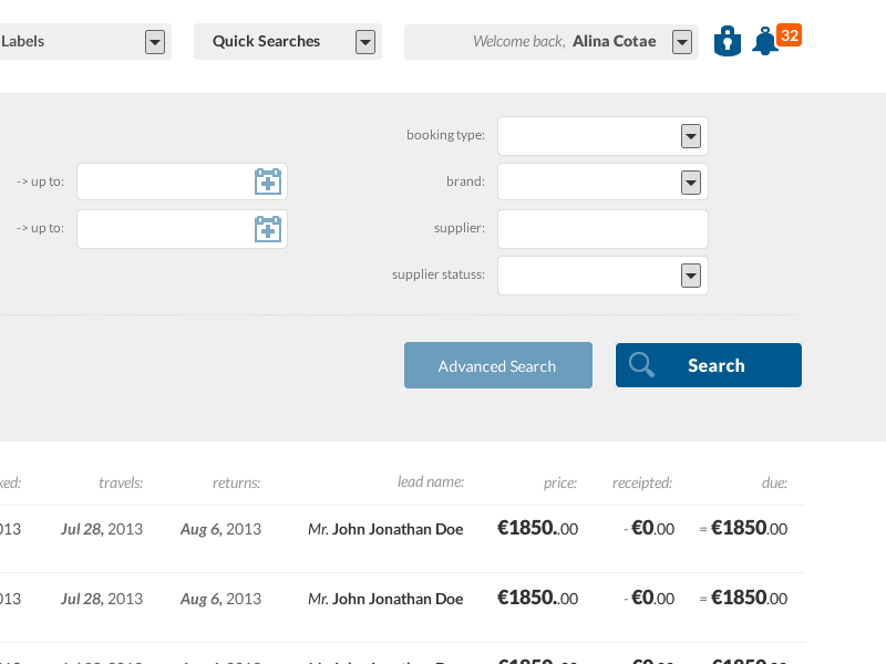 Booking Search by Paul Stoleriu on Dribbble