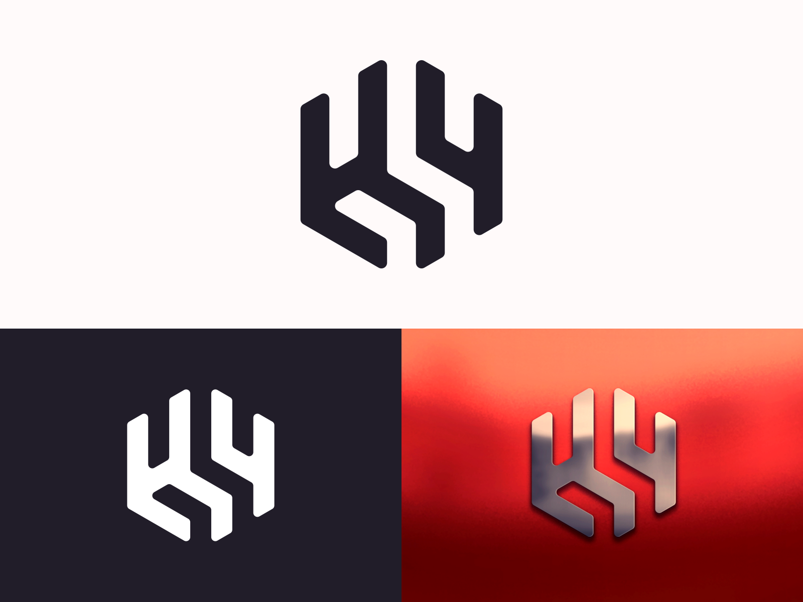 H4 logo design by Enwirto on Dribbble