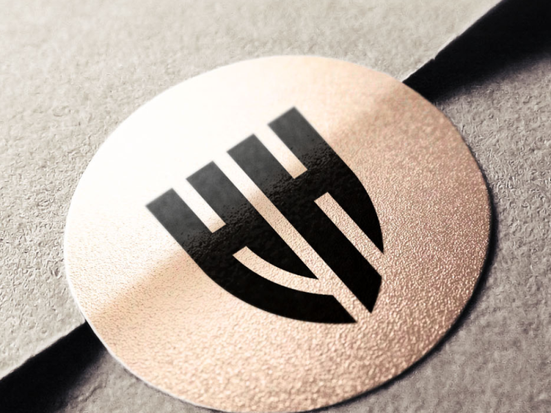 HH Monogram logo design by Enwirto on Dribbble