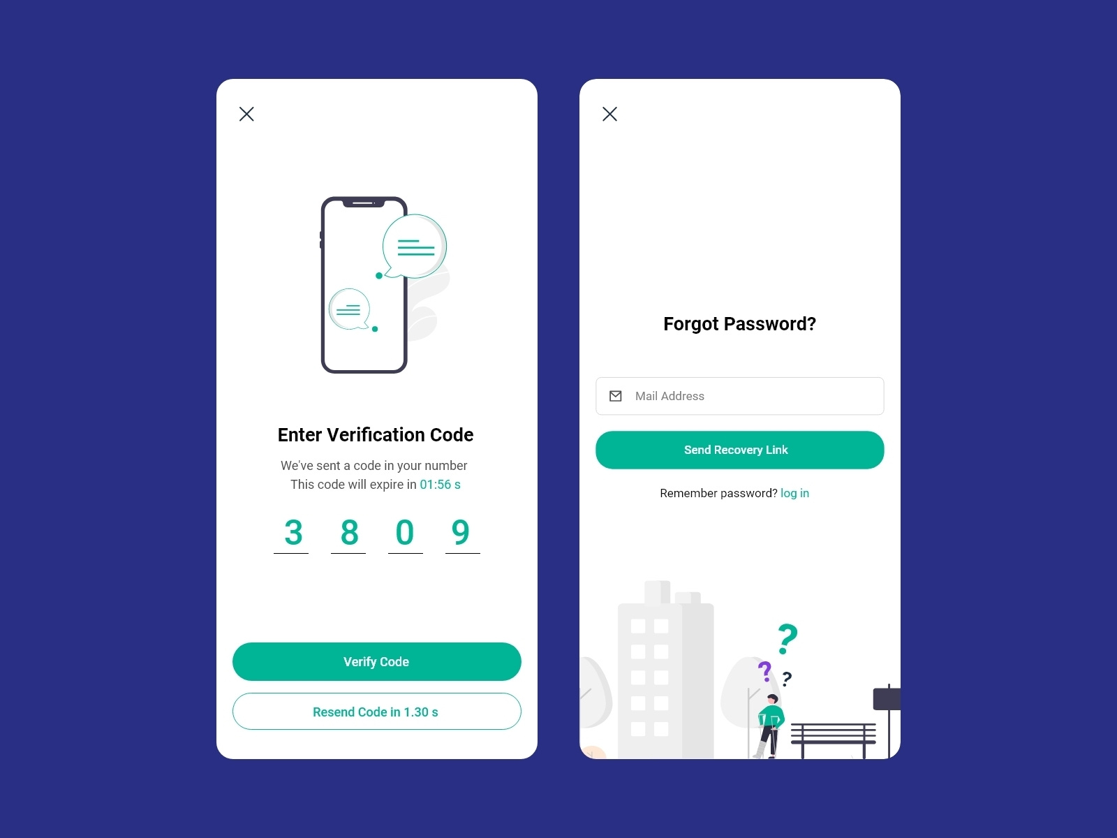OTP and Forgot password screen by Asfak Mahmud on Dribbble OTP and Forgot password screen by Asfak Mahmud on Dribbble