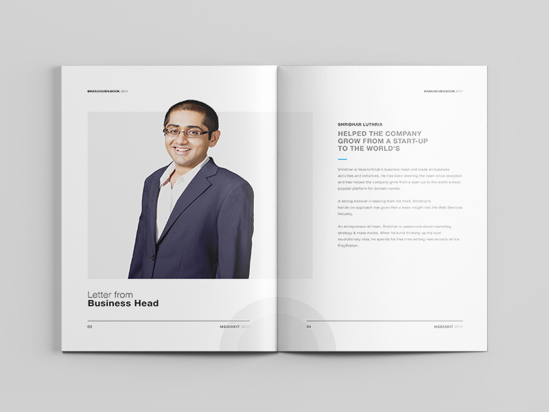 Mediakit by Ashok Suthar on Dribbble