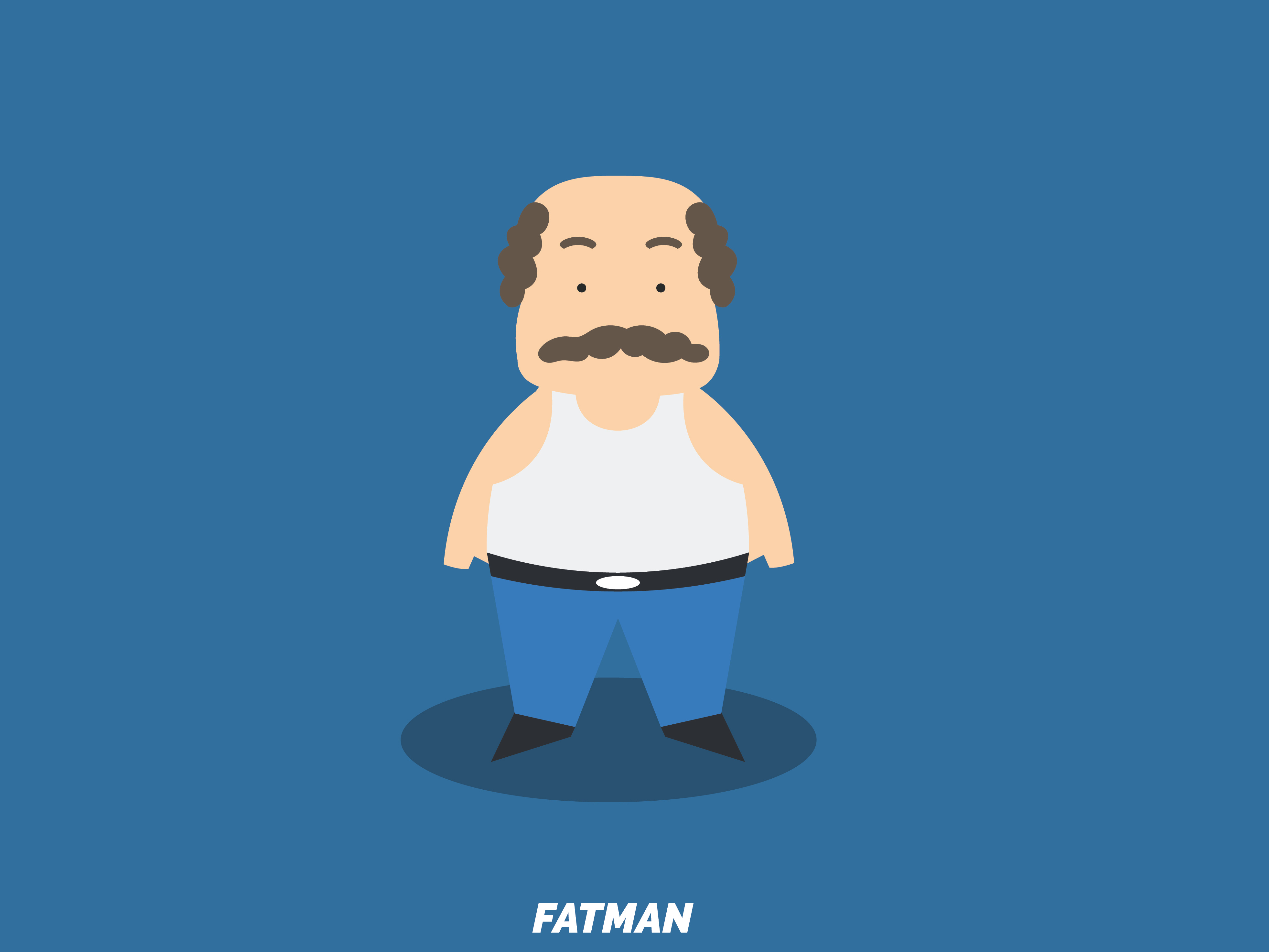 Fatman by Gandhi Baskara on Dribbble