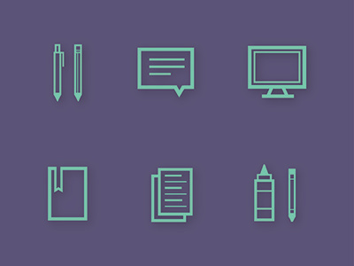 Discussion Topic Icons by Cody Hartleben on Dribbble