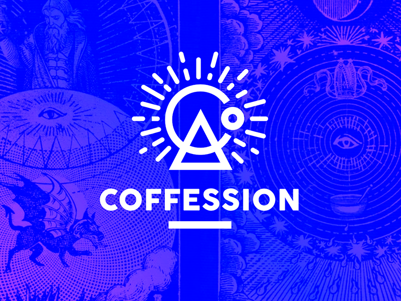 Coffession Logo by Logomachine branding agency on Dribbble