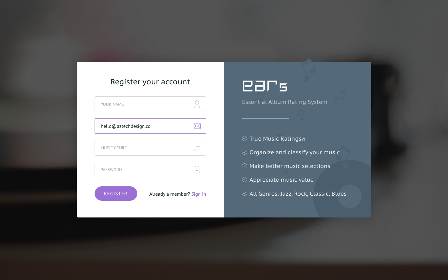 Sign in & Register Forms by Desix Creative on Dribbble