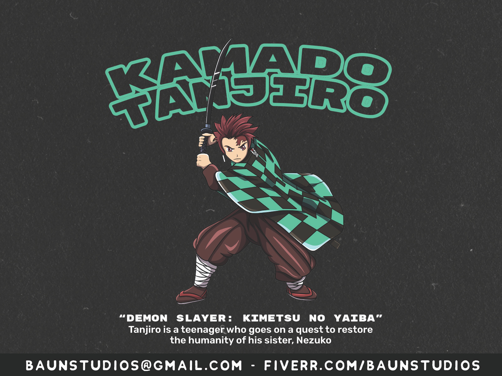 Demon Slayer: Tanjiro by Baun Studios on Dribbble