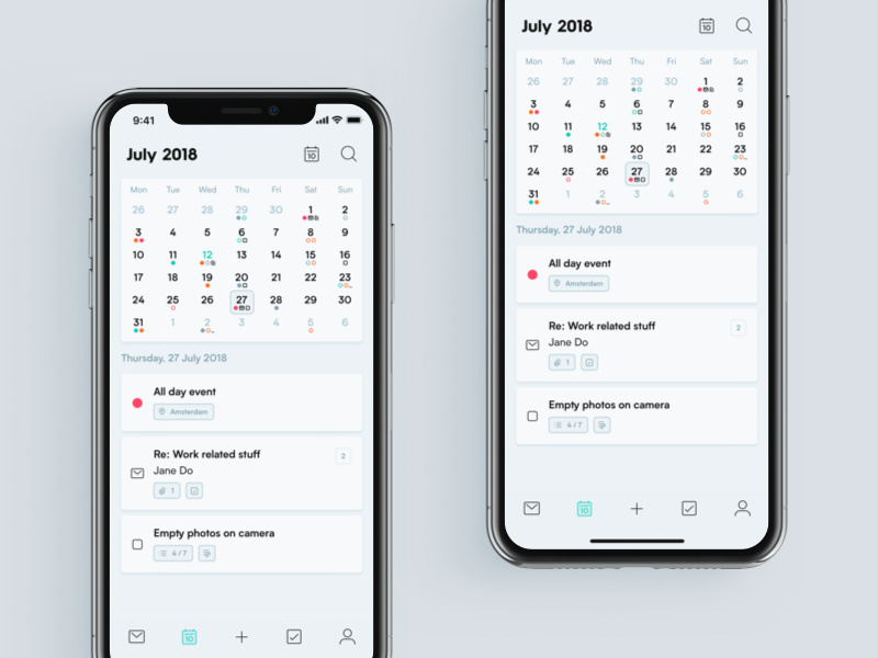 Layers App — Calendar by Leon on Dribbble