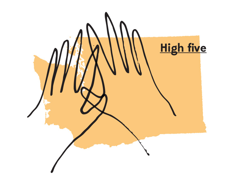 High Five by Aaron Bloom on Dribbble