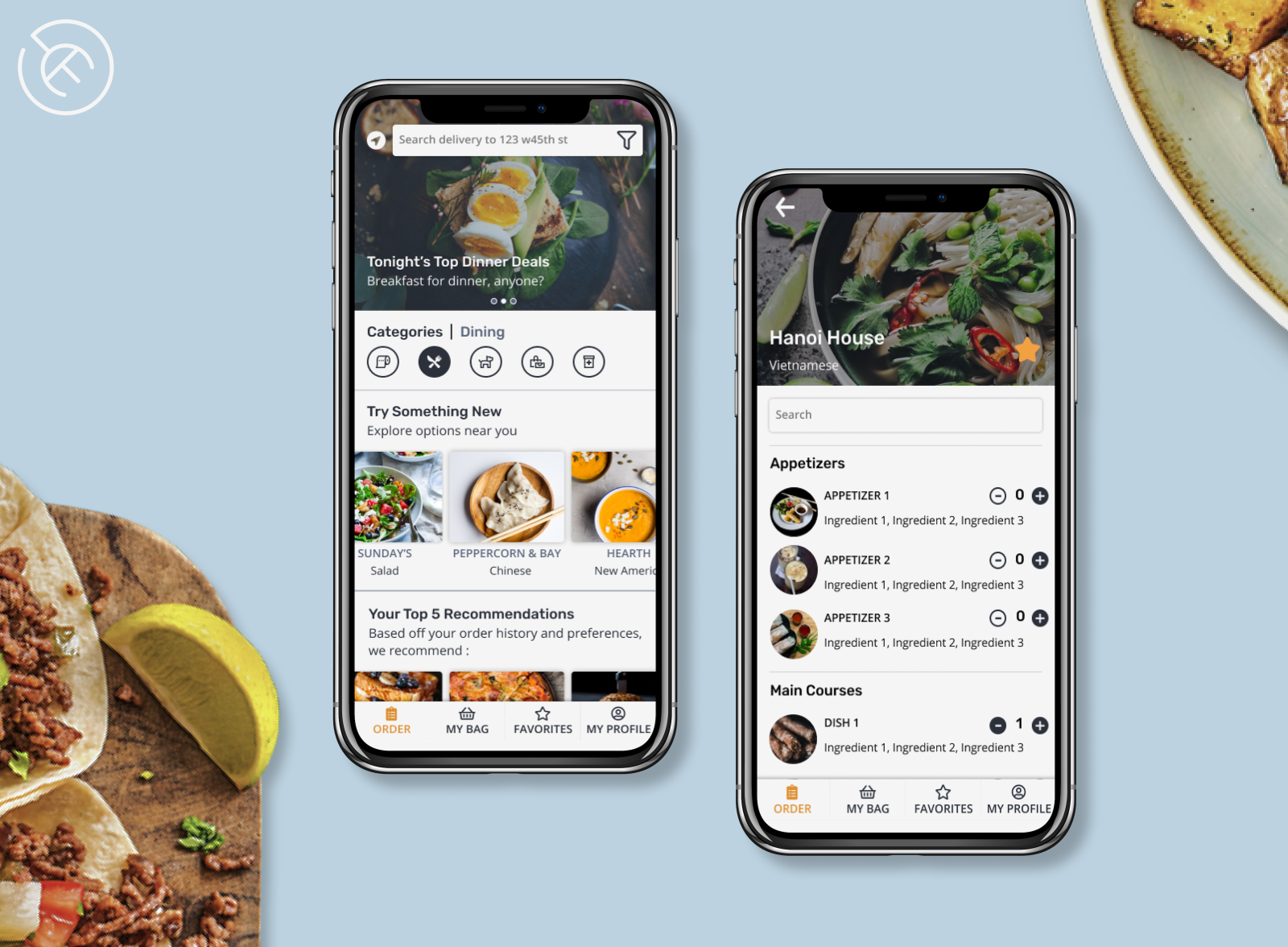 Food Delivery App by Melody Ting on Dribbble