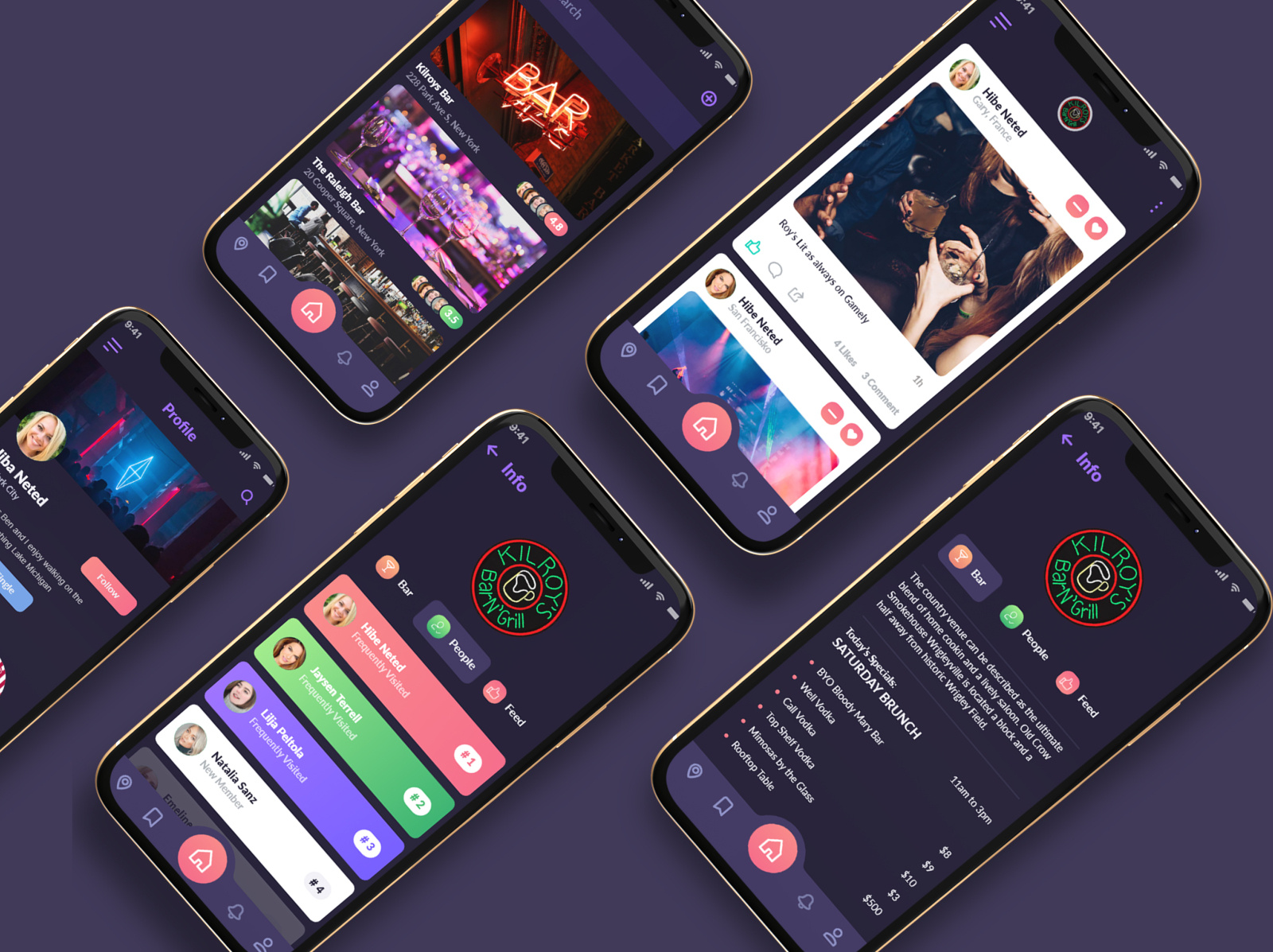 Bar Restaurant Screens by Coderzbar on Dribbble