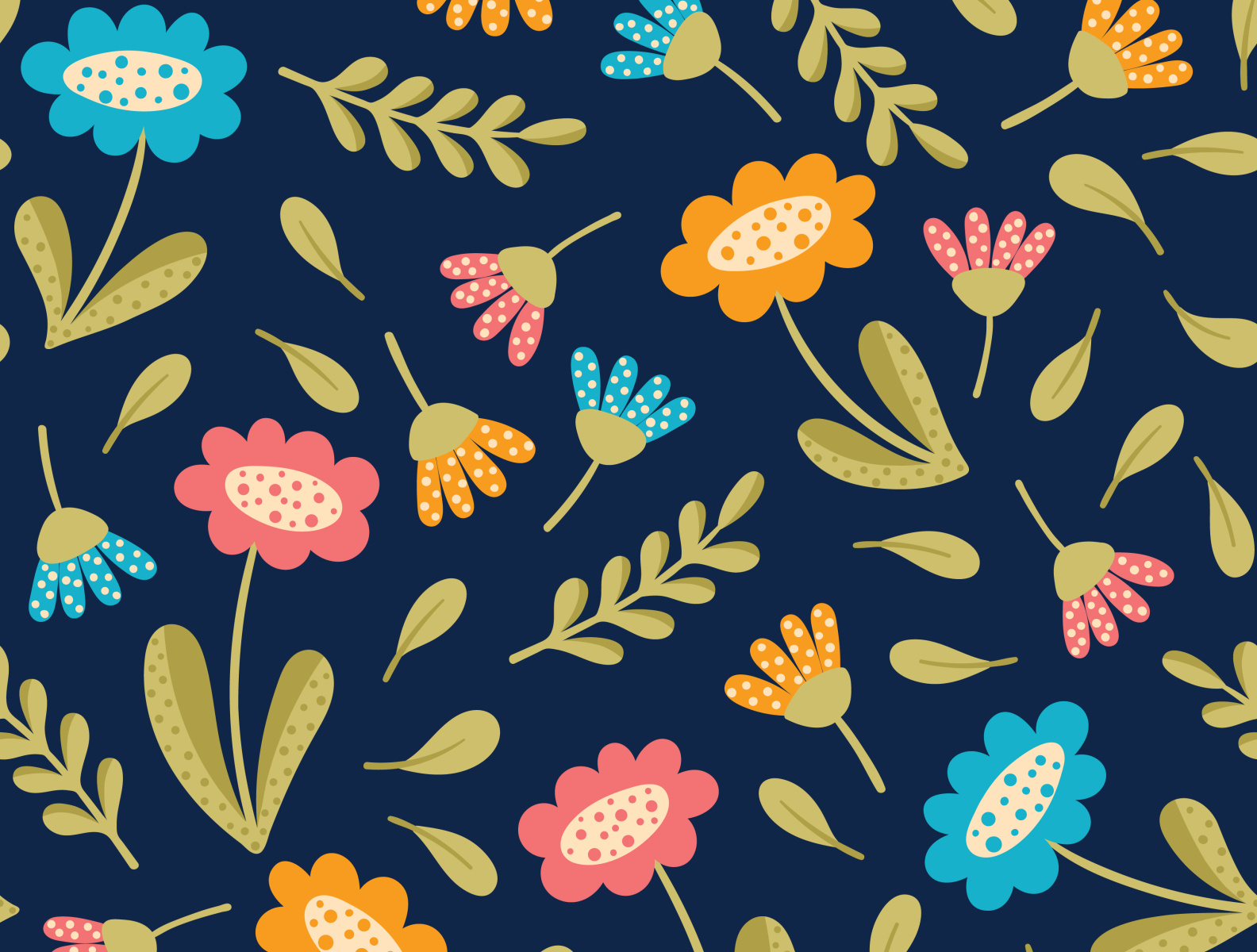 Dot flowers by Irena Hristova on Dribbble