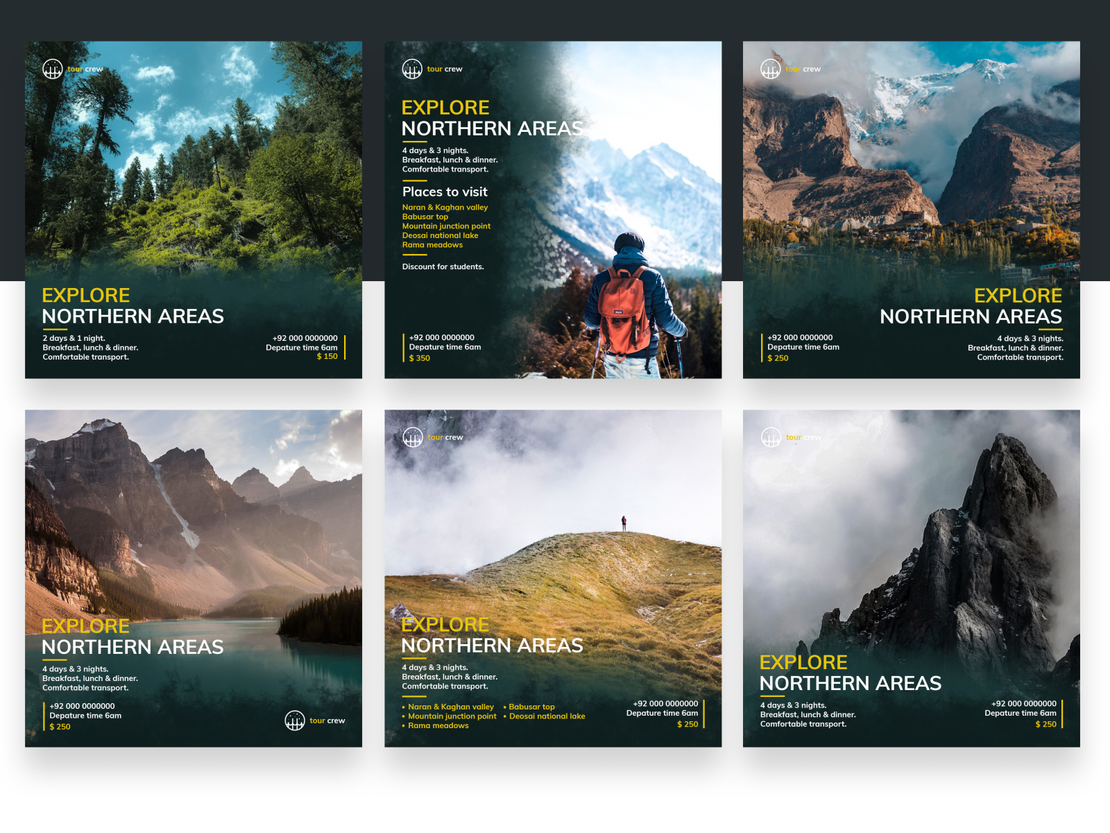 Tour Social Media Design by Muhammad Hussain on Dribbble