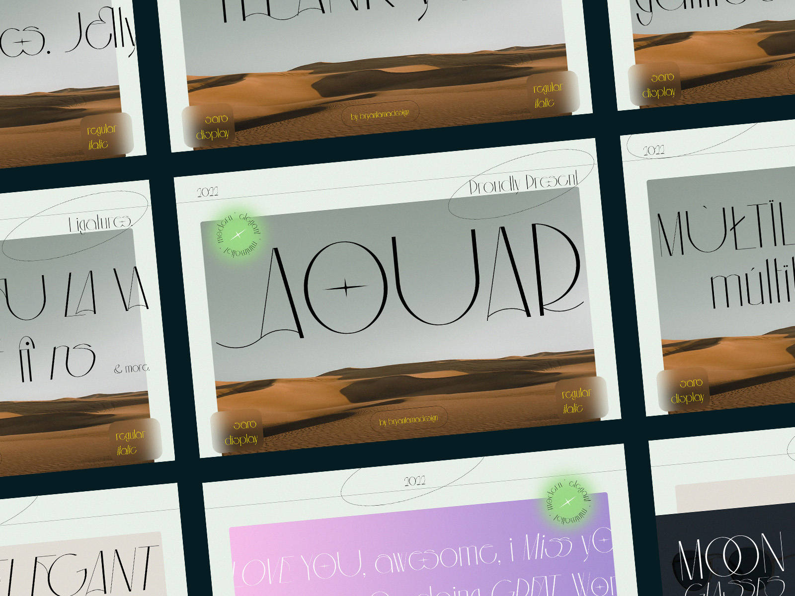 Aouar - FREE Minimalist Font by Bryantama Design on Dribbble