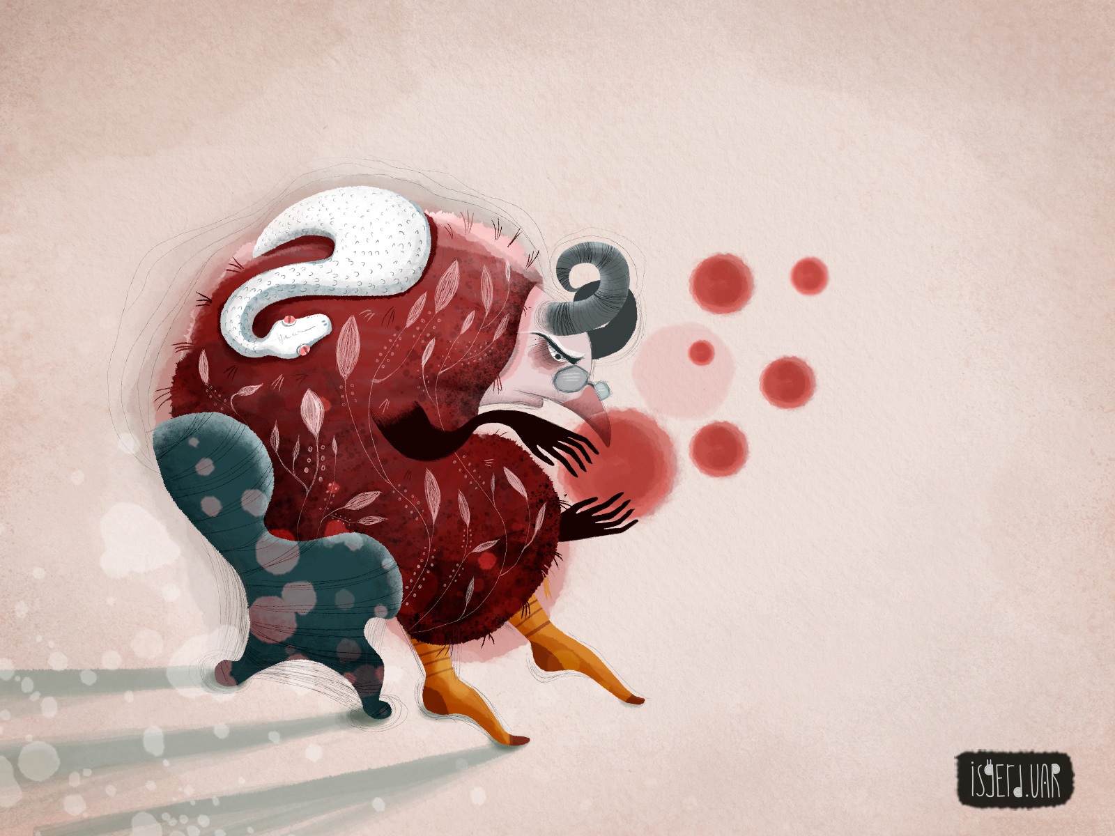 Wizard with a snake by Isgerd Var on Dribbble