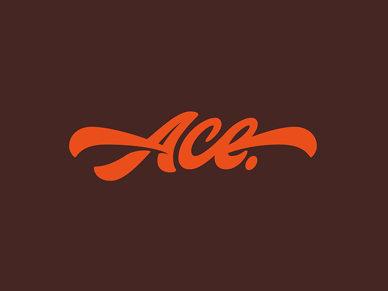 Ace. Lettering by Ste Bradbury on Dribbble