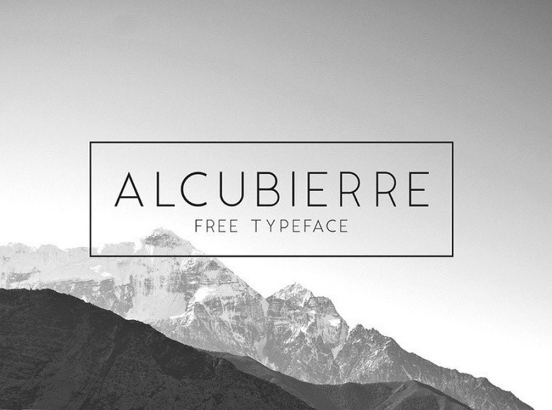Alcubierre Geometric sans serif Font Free by Ais Kay on Dribbble