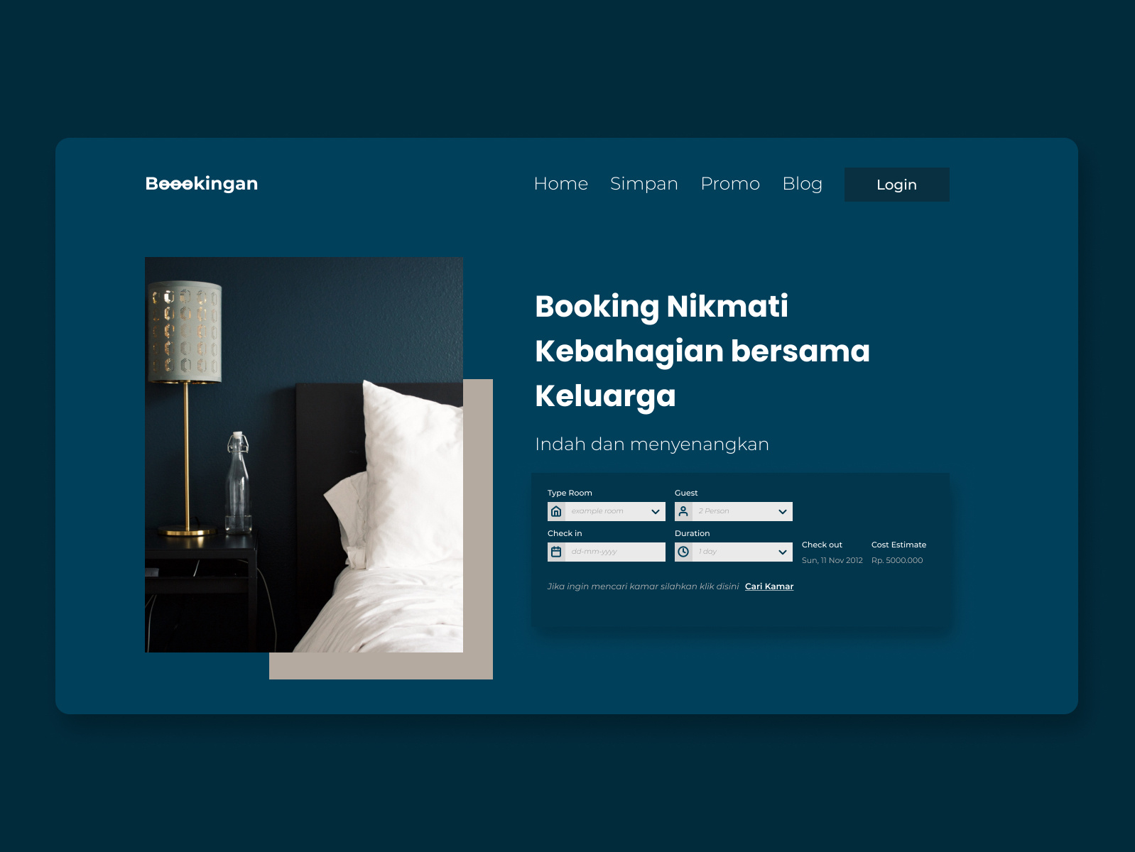 Design Booking by Muhammad Fauzi on Dribbble