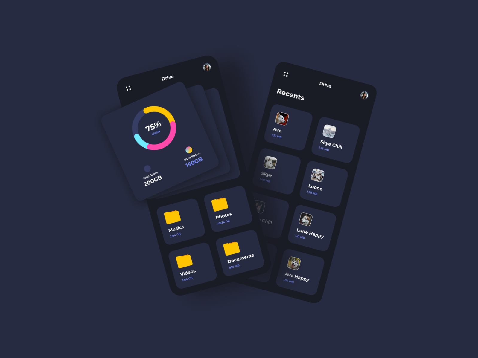 Cloud Storage App Design by Edward Chandra on Dribbble