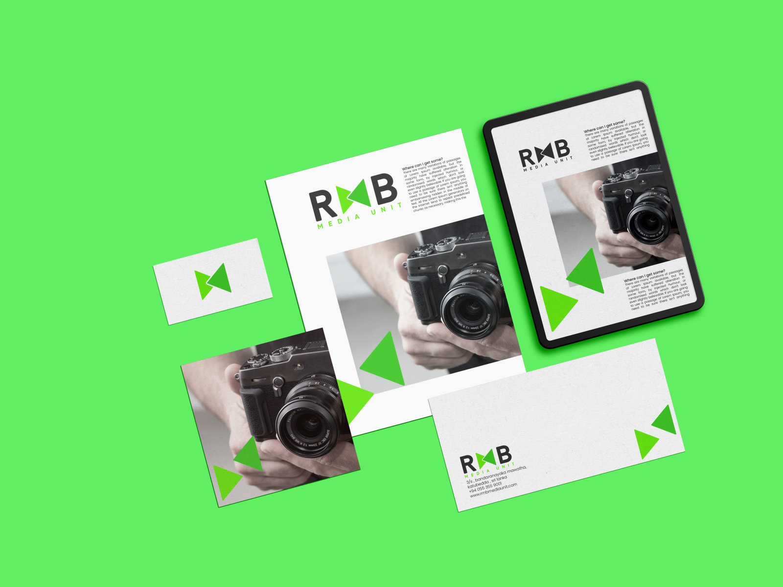 RMB media unit logo design by Sasheen Attanayaka on Dribbble