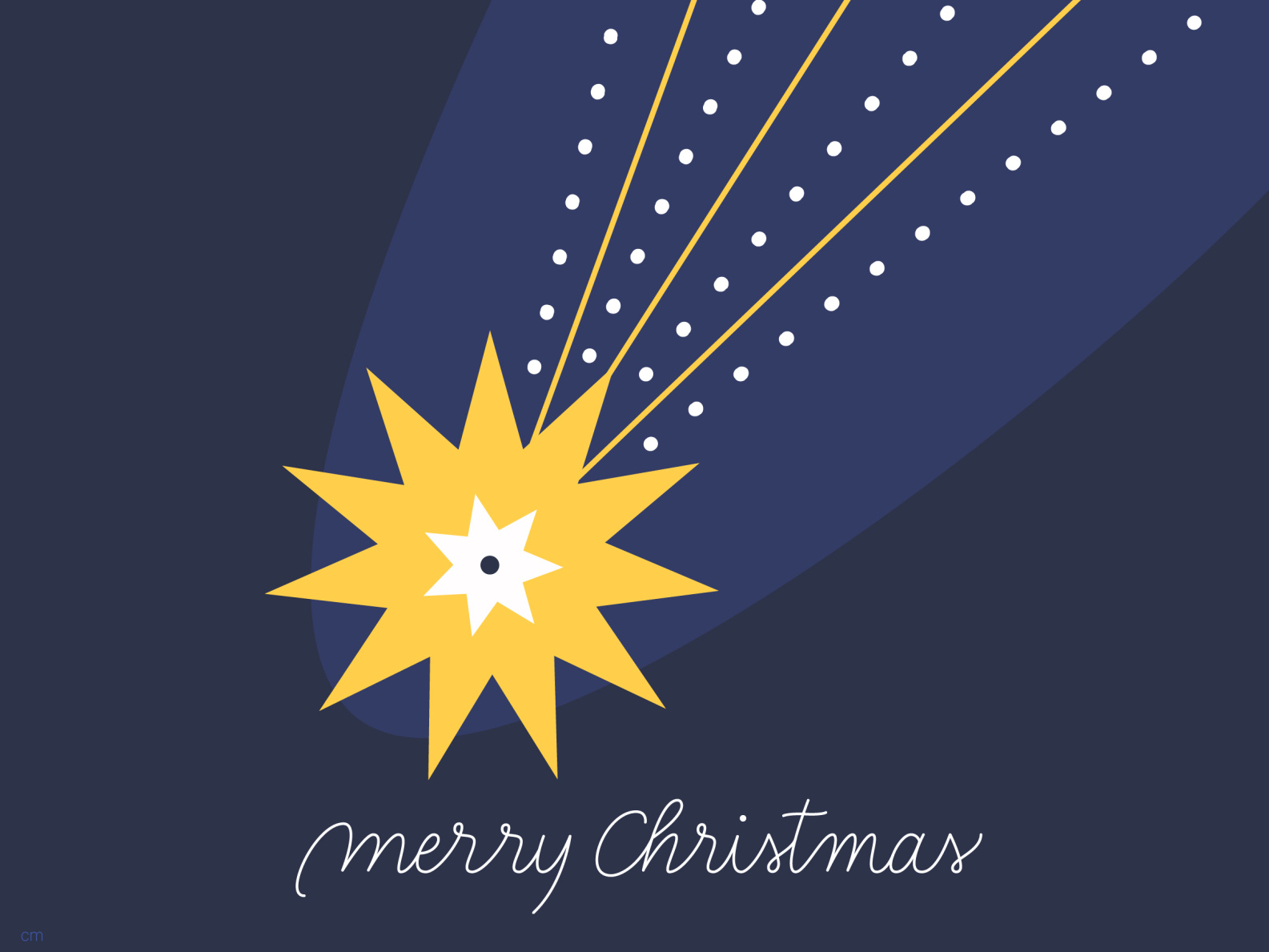 Xmas card - star by Claudia Monici on Dribbble