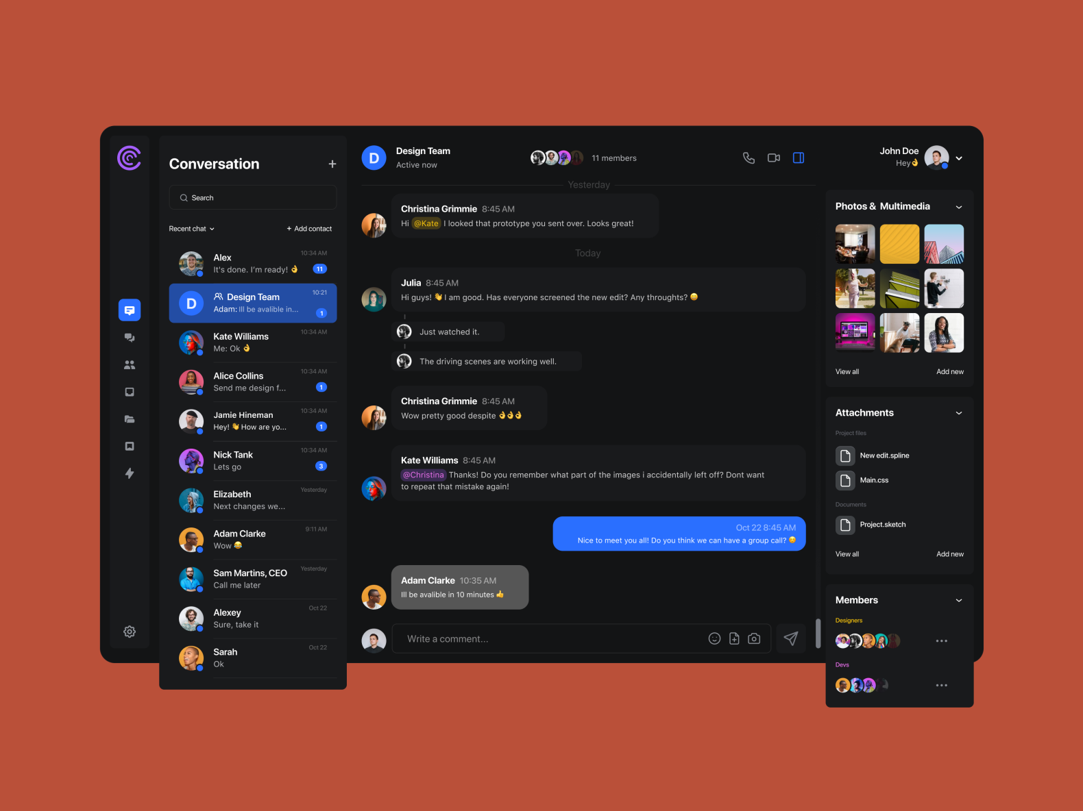 Messenger Dashboard by Garbar on Dribbble